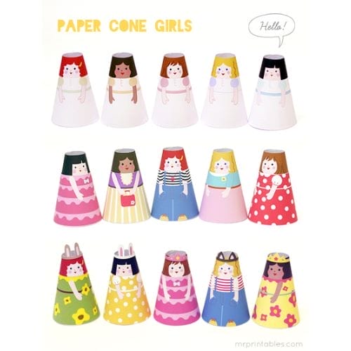 Free 3D Paper Dolls & Outfits | WOW Freebies