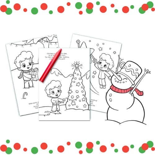 Free Personalised Christmas Colouring Pages | WOW Freebies